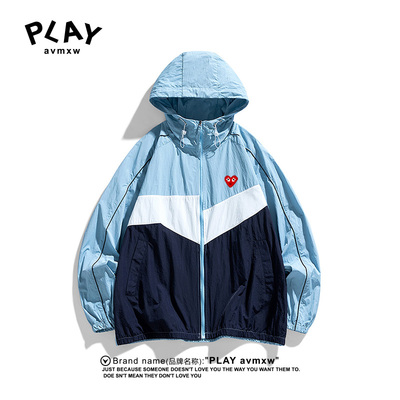 PLAYAVMXW薄款宽松冰丝连帽外套