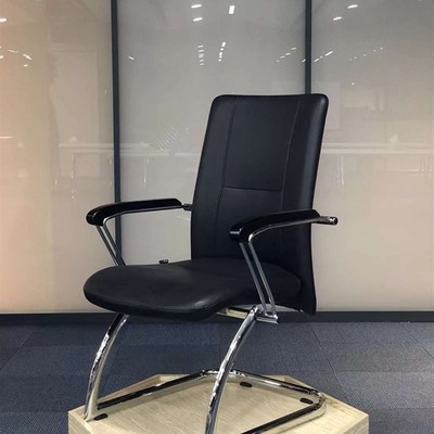 虹桥转椅皮面电脑椅黑色逍遥办公椅子升降职员椅