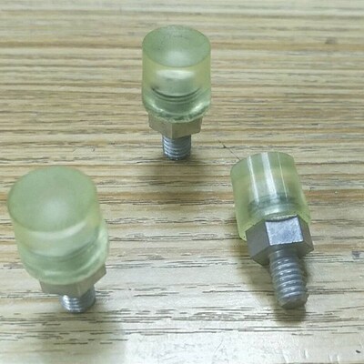 PSHEH气动元件气缸缓冲头防撞头聚氨酯压块外螺纹型同米思米USLH