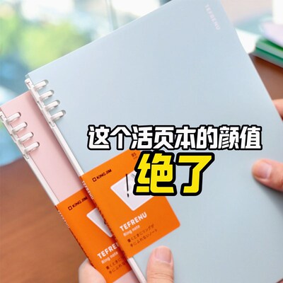 KINGJIM锦宫活页本新款CN9854TE活页本高颜值活页笔记本记事本大