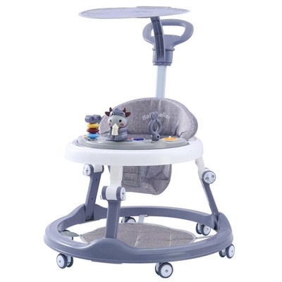 小月龄学步车防o型腿婴儿防侧翻多功能宝宝手推车可坐可推脚步车