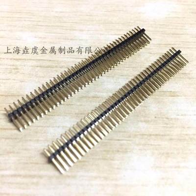 接插件 双排排针1.27mm间距 2*40P 2X40Pin 双排针 双排插针 镀金