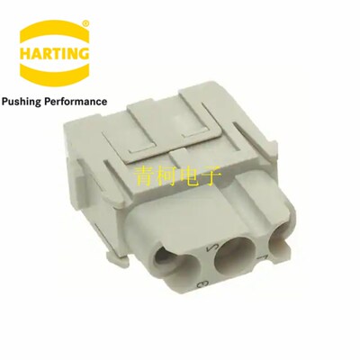 09140033101 哈丁HARTING重载连接器  HAN模块 3芯母头模块 40A
