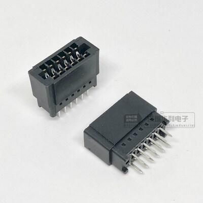 NDK/TAT野口总线脚距2.54mm插槽12P总线座2*6PCB金手指插座无耳