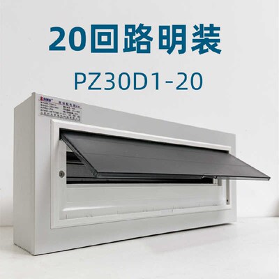20回路明装经济型PZ30D1强电箱室内家用箱空气开关盒挂壁式科美帝