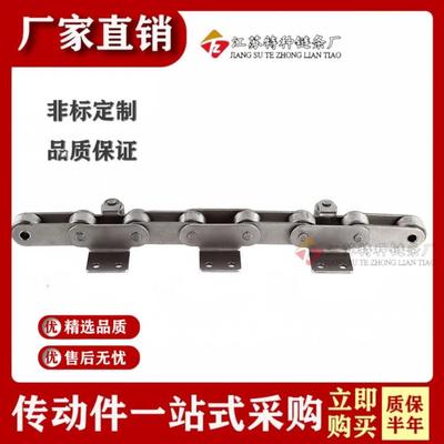 带导向轮的双节间距炼弯板输送机炼P38.1Mm单侧双孔侧带滚轮C212A