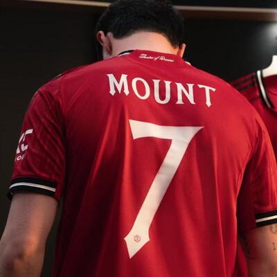 2526曼联球衣主场B费8号长袖梅努球员版乌加特利马霍伊伦足球服男