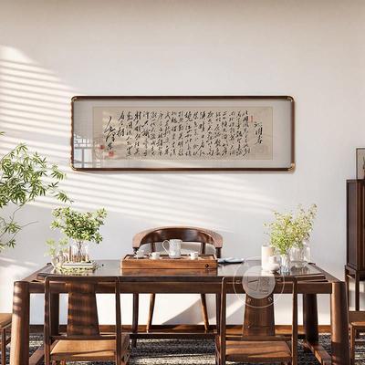 手写书法泌园春雪七律长征青平乐满江红书房办公茶室墙壁挂装饰画