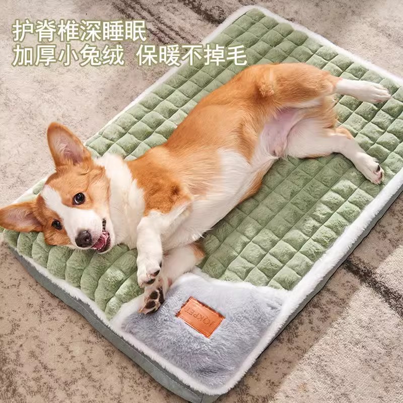 狗垫子睡觉用可拆洗冬季保暖不沾毛狗窝睡垫宠物秋冬睡垫防撕咬