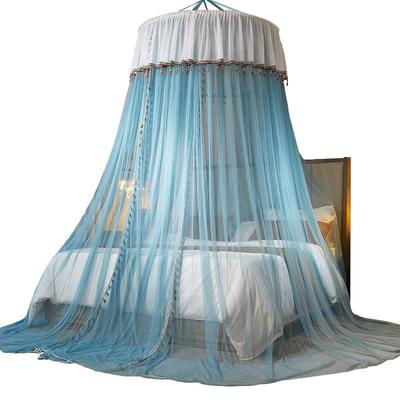 圆顶蚊帐5吊顶1.主8米床蚊帐家用1.床3691落地公风加密加厚1.免2m