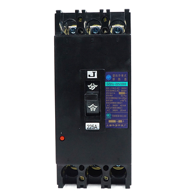 DZ20J-100 225 400 630A/3300塑壳断路器保护器空开三相透明总闸