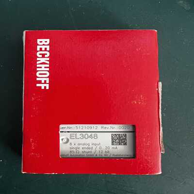 倍福EL3048全新原装正品未拆封，8路模拟输入，支持单端0--议价商