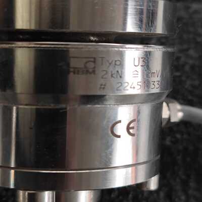 德国HBMU3力敏传感器，型号2kN2mV/V，带轻微使-议价