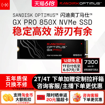 闪迪OptimusGXPRO850X固态硬盘