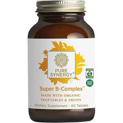 美国直邮 PURE SYNERGY Super B-Complex 维生素B族复合物 60粒