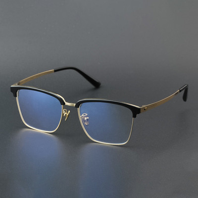 【王鹤棣】纯钛眼镜架近视眼镜框男眉毛框镜架配近视6358