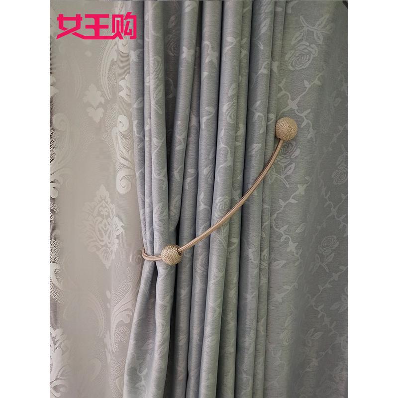 升级加强磁铁窗帘扣绑带绑绳扎束带一对装饰绑扎花绳子加长收新品