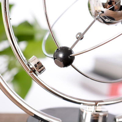 牛顿摆球创意天体轨道永动仪旋转电磁摆磁性摇摆同学老师礼品