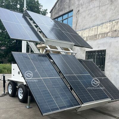 太阳能大型双轴拖车照明灯塔Solar energy mobility light towers