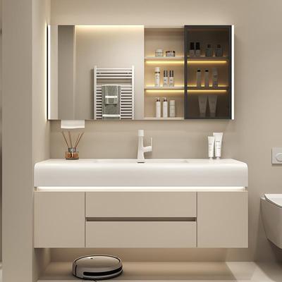 丽人浴室柜组合可丽耐一体盆肤感智能卫生间洗漱台洗脸盆卫浴套装