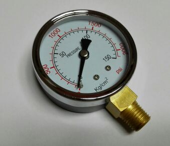 测量压力压力表 pressure gauge 150kg/C 2000psi 60mm ZG1/4