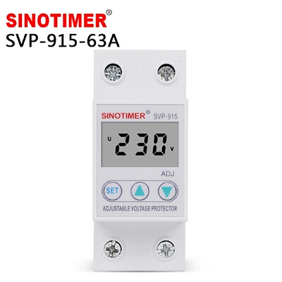 SVP-91540A63A单相自复式智能过欠压保护器延时液晶大屏幕220V
