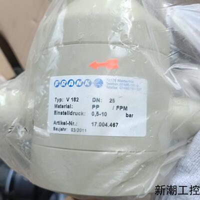 FRANK 减压阀型号V182 DN15 材料PP EP议价商品