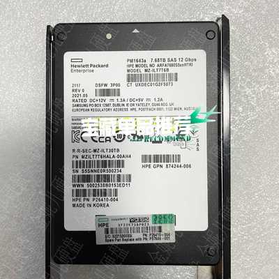 HPE 3PAR 8000 P37648-001 7.68T
