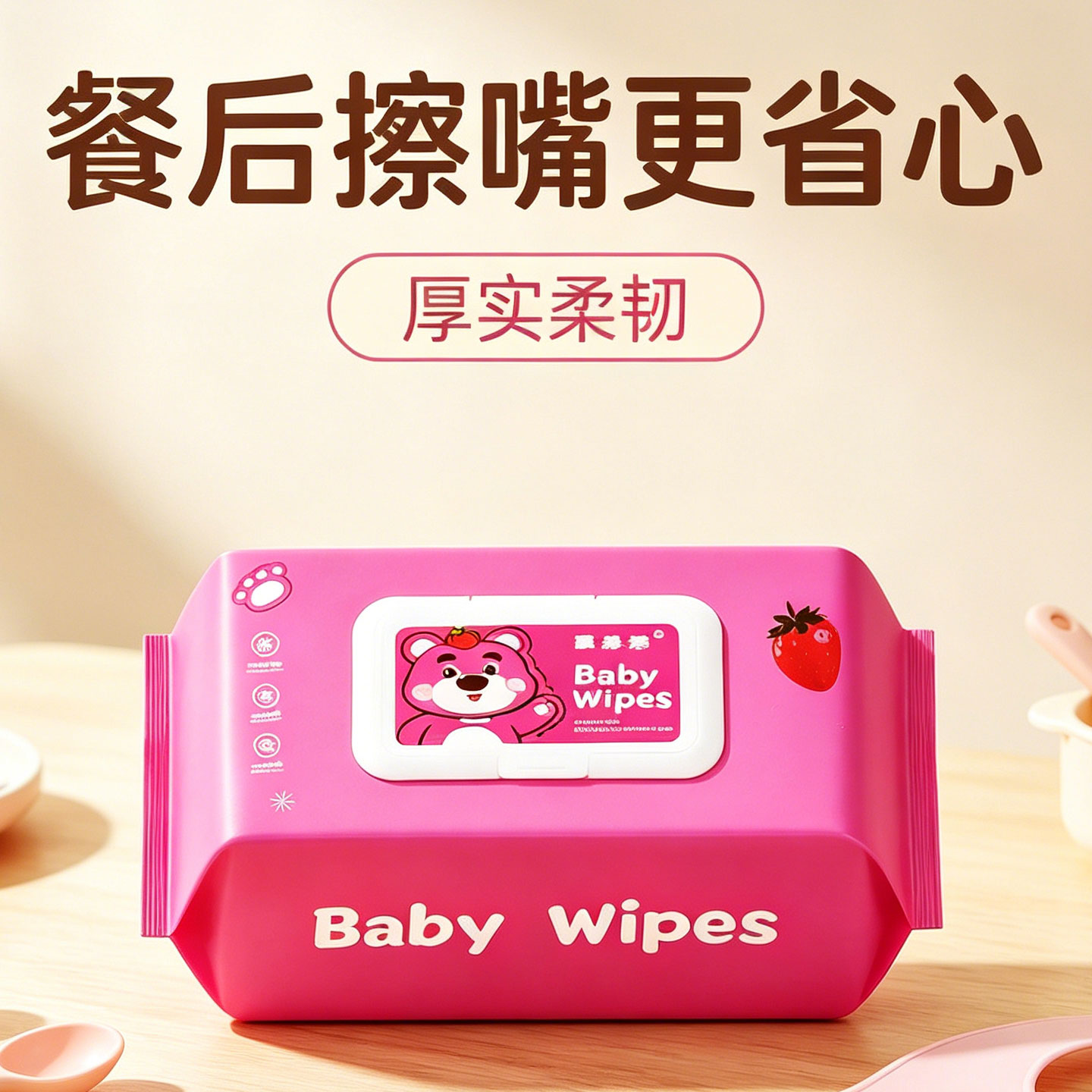 【活动中】婴儿湿巾带盖成人学生婴幼儿手口屁专用纸巾特价超值装