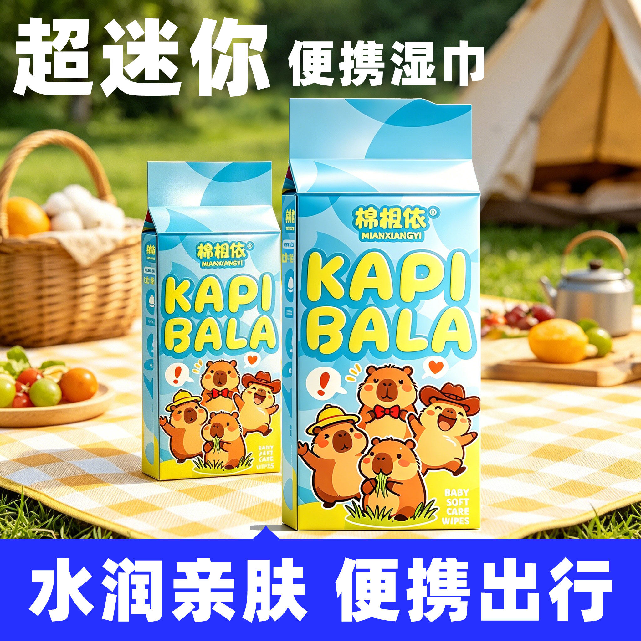 小包迷你湿巾便携装随身独立包装婴幼儿童手口屁专用湿纸巾独立装