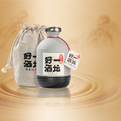 金六福一坛好酒陶坛40.8度500ml*8瓶浓清酱兼香型白酒整箱