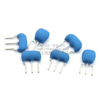 CSTLS8M00G53-B0 直插陶瓷晶振3脚DIP-34M 6M 8M 10M 16M 20MHZ