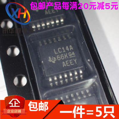 全新 SN74LVC14APWR LC14A TSSOP-14(5只)