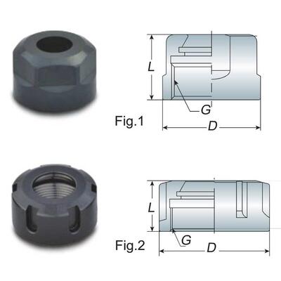 台湾进口AW安威加工中心刀柄螺母ER11/16/20/25/3240紧固螺栓螺帽