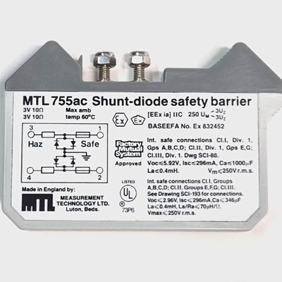 Measurement Technology MTL755AC Shunt Diode Security Barrier