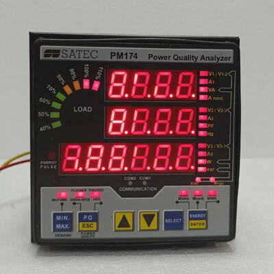 SATEC PM174 POWER QUALITY ANALYZER USED FRACTURED HOUSING CA