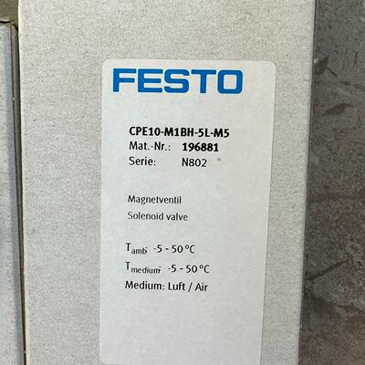 FESTO电磁阀CPE10M1BH5LM5订购号196--议价商品