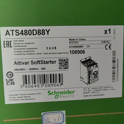 议价施耐德软啓动器ATS480D75Y ATS480D88Y ATS480C11Y ATS480C14