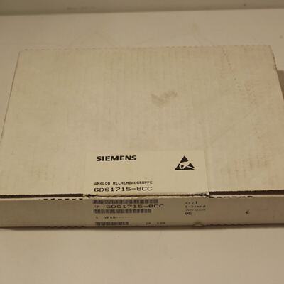 Siemens Teleperm 6DS17158CC NEW
