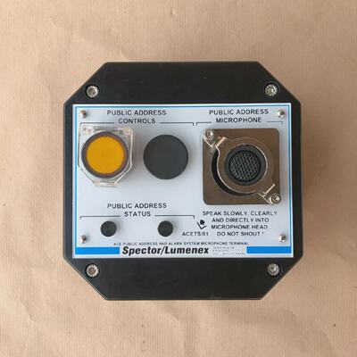 SPECTOR LUMENEX ACET600 ACE PUBLIC ADDRESS ALARM SYSTEM MICR