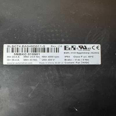 贝加莱伺服电机，型号8LSC74.EA045D011-3，全--议价商品