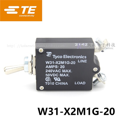 Tyco TE W31-X2M1G-20 20A 3-1393247-5 UL CSA 1-50Amps断路器