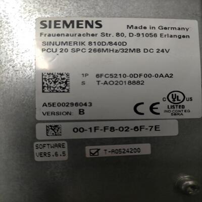 议价西门子 SINUMERIK 810D840D PCU
