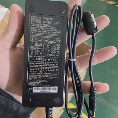 明纬GST40A12-P1J明纬适配器40W12V3.3A全新正品货