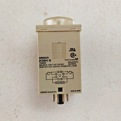 2PcsxOMRONH3BH-8TIMERRELAY100/110/120VAC50/60Hz