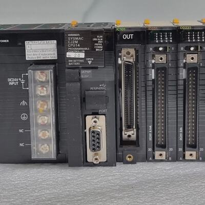 OMRON PLC SET CJ2MCPU14 CJ1WPD025 CJ1WIC101 CJ1WID231 CJ1WOD