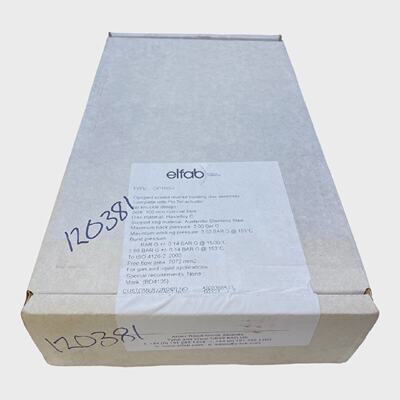 Elfab OP100H Burst Disc for Industrial Use 100mm 3.00 Bar