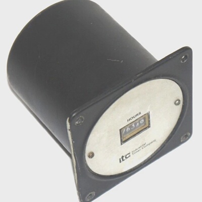 INDUSTRIAL TIMER COMPANY C25A ELAPSED TIME INDICATOR 120 V 6