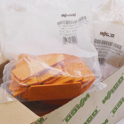 65x WAGO 280315 280315 02800315 4LFVAbschluplatte unused