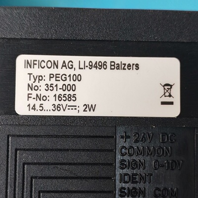 寻“”英福康INFICON真空计PEG100型号351000